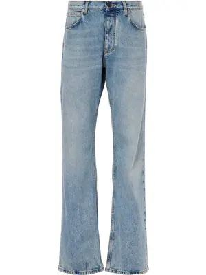 Balenciaga Mid-rise Wide-leg Jeans - Blue