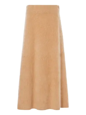 LISA YANG Asta Cashmere Midi Skirt - Pink