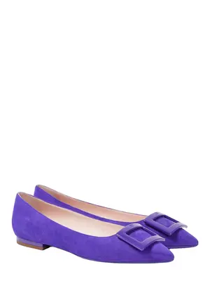 ROGER VIVIER Gommettine Ballet Flats - Purple