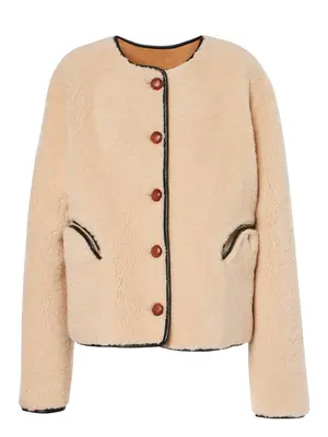 BLAZÉ MILANO Gliss Reversible Shearling Jacket - Brown