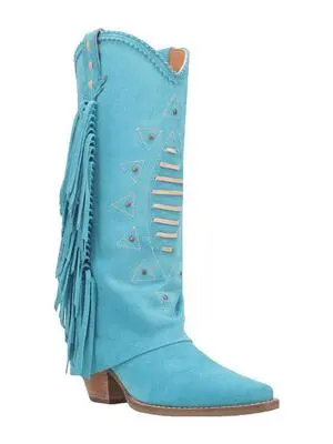 DINGO Spirit Trail Knee High Western Boot - Blue