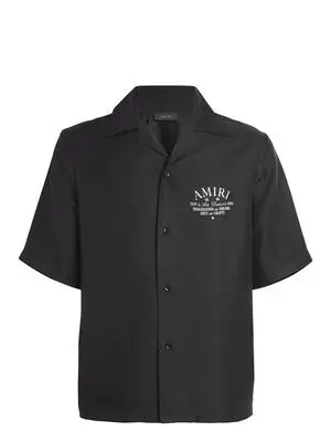 Amiri Silk Arts District Shirt - Black