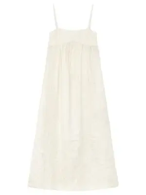 LOULOU DE SAISON Cavola Embroidered Long Dress