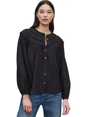 Velvet By Graham & Spencer Carden Top - Black