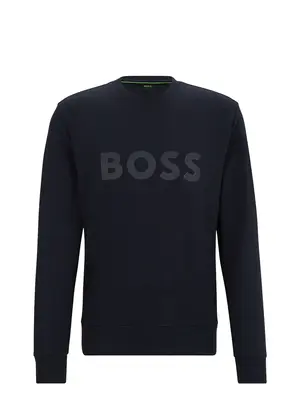 BOSS Logo-print Sweatshirt - Blue