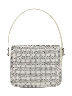 SELF-PORTRAIT Crystal Embellished Mini Bag - Neutrals