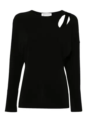 VICTORIA BECKHAM Victoria Beckham Twist-Detail Jersey T-Shirt
