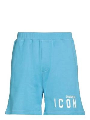 Dsquared2 DSQUARED2 Cotton Athletic Shorts With Logo Print Blue