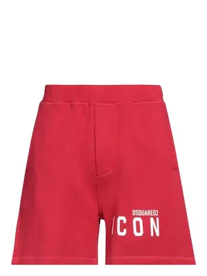 Dsquared2 Icon Relaxed Fit Shorts - Tomato Red