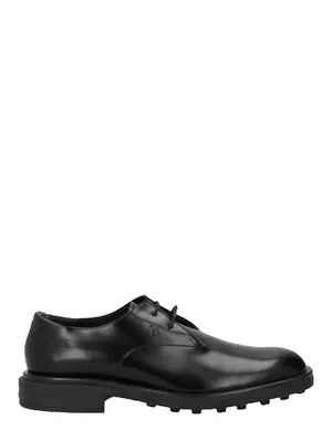 TOD'S Lace-up Leather Derby Shoes - Black