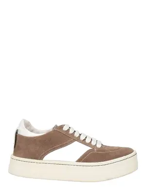 Emporio Armani Leather Sneakers - Grey