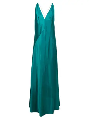 LETHICIA BRONSTEIN Satin Gown - Green
