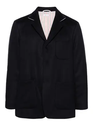 Thom Browne Padded Cashmere Shirt Jacket - Blue