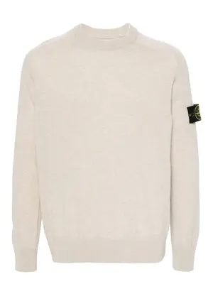 Stone Island Compass Badge Sweater - Neutrals