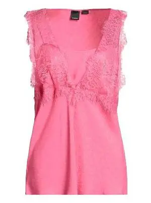 Pinko PINKO Sleeveless Lace Trim Camisole Fuchsia