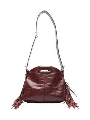 Maje Mini Miss M Leather Shoulder Bag - Red