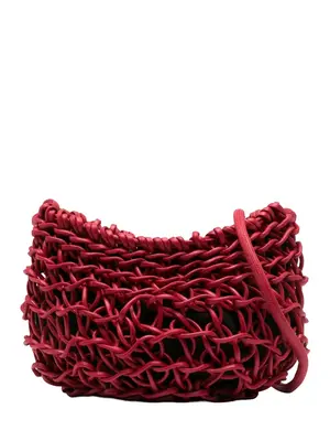 Alienina Cecilia Woven Shoulder Bag - Red