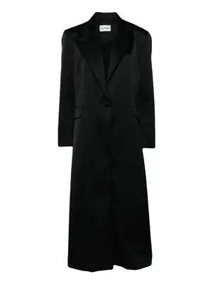 DES_PHEMMES Longline Single-breasted Coat - Black