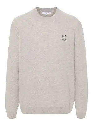 Maison Kitsuné Fox-motif Sweater - Grey