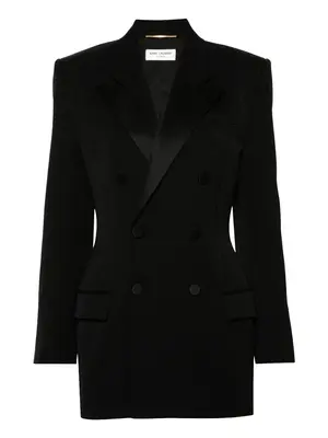SAINT LAURENT Saint Laurent Wool Double-Breasted Blazer