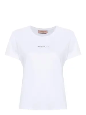 TWINSET Logo-print T-shirt - White