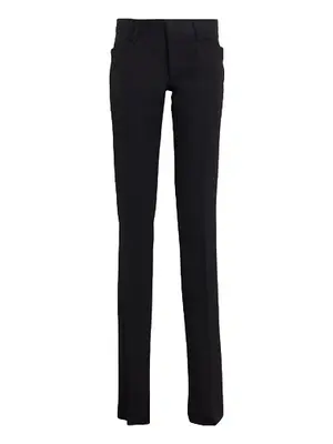 Dsquared2 Pants In Virgin Wool Blend With Lace - Black