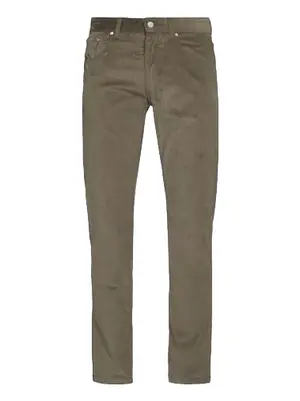 LIU •JO MAN Cotton Blend Tapered Corduroy Pants - Green