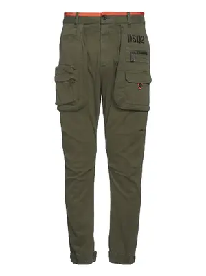 Dsquared2 Cotton Blend Cargo Pants Green