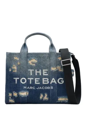 Marc Jacobs Denim Medium Rip And Repair Tote Bag - Blue