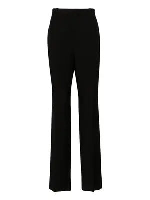 Saint Laurent Gabardine Wool Trousers - Black