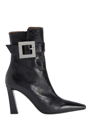 GIUSEPPE ZANOTTI 90mm Seattle Buckle Booties - Black