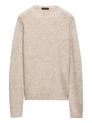 Prada Crew-neck Cashmere Jumper - Neutrals