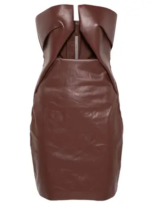 Rick Owens Prong Mini Dress - Brown