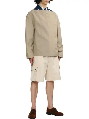 Jacquemus Belted Cargo Shorts - Neutrals