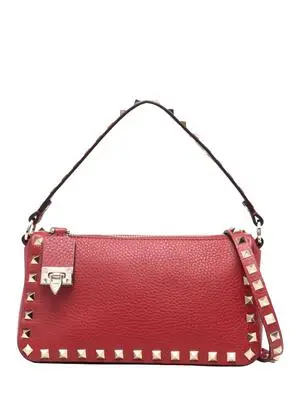 VALENTINO Valentino Garavani Small Rockstud Grainy Calfskin Crossbody Bag
