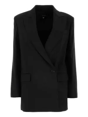 Max Mara Virgin Wool Blazer - Black
