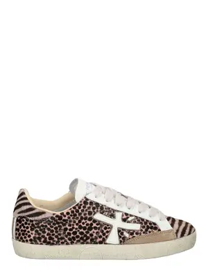 Premiata Leopard-print Sneakers - Neutrals