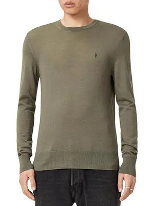 ALLSAINTS Mode Regular Fit Merino Wool Sweater - Dusky Green