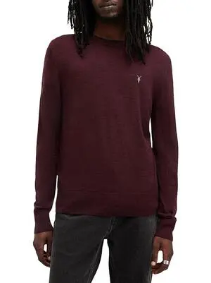 ALLSAINTS Mode Regular Fit Merino Wool Sweater Mars Red