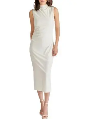 Steve Madden Steve Madden Funnel Neck Sleeveless Dress Marshmallow