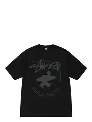 StÜssy Beach Roots Pigment Dyed Tee Shirt Black