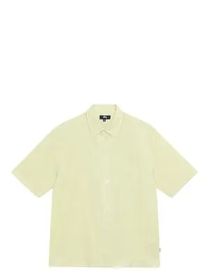StÜssy Boxy Flat Crinkled Hem Shirt - Lime