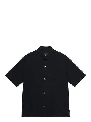 STÜSSY Boxy Flat Crinkled Hem Shirt