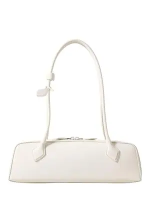 Alaïa Le Teckel Textured-leather Shoulder Bag - White
