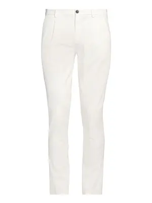 MANUEL RITZ Pants Size Cotton, Elastane - White