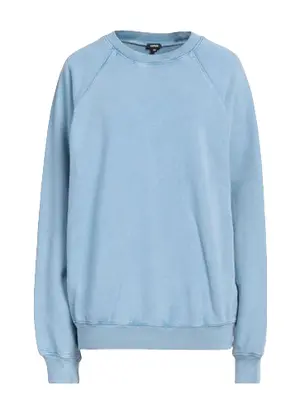 Aspesi Cotton French Terry Crewneck Sweatshirt - Blue