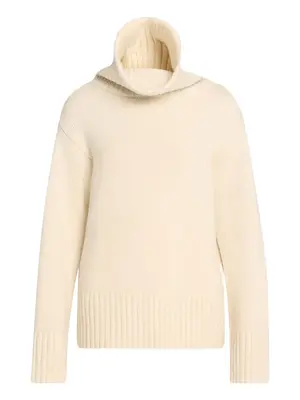 Michael Kors Oversized Turtleneck Cashmere Sweater Ivory