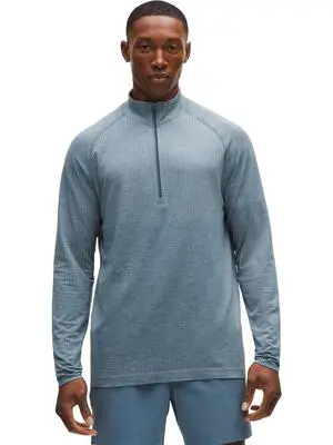 Lululemon Metal Vent Tech Half Zip - Polo Pastel/steel Blue