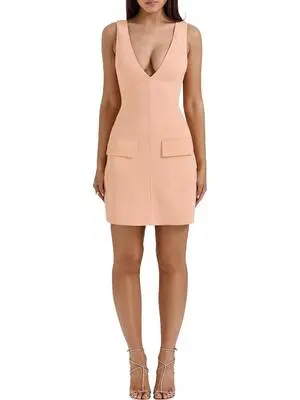 House Of Cb Olympia Mini Dress - Peach Nectar