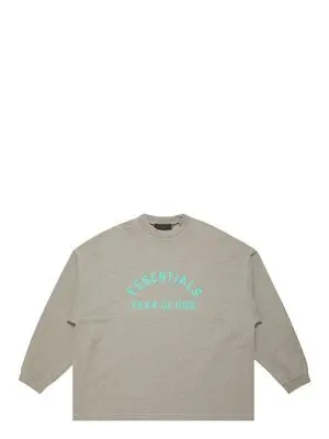 Fear Of God Long-sleeve T-shirt 'dark Heather Oatmeal - Grey